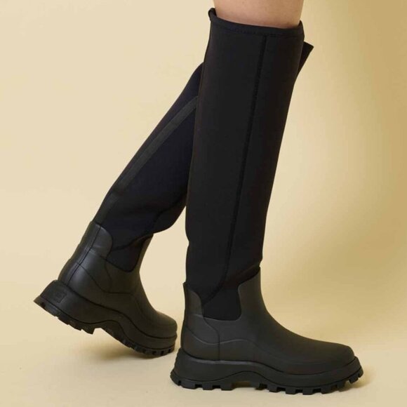 Hunter | Shoes | New Hunter Tall City Explorer Boots In Black Neoprene ...